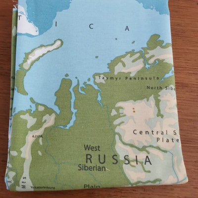 Map Fabric, World Map, per Meter, Upholstery Fabric, Home Decor ...