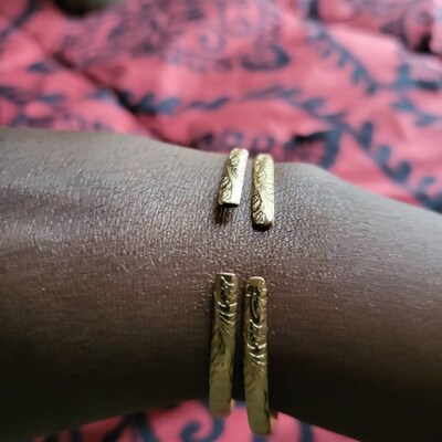 Gold Floral Cuff, Cuff Bracelet, Gold Bracelet Cuff, Boho Cuff ...