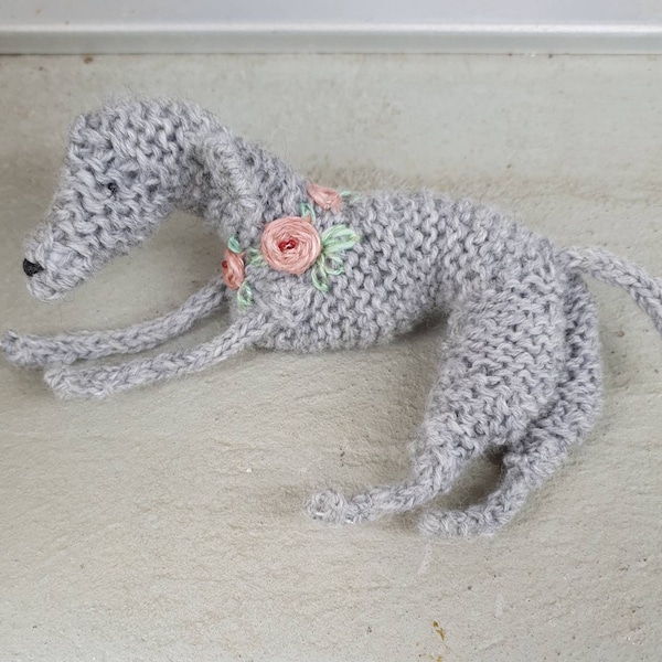 Lurcher Knitting Pattern - Etsy