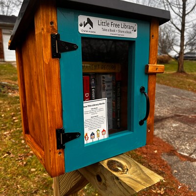 LITTLE FREE LIBRARY® Post and Topper Kit, Amish Crafted, Support the ...
