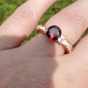 Rose Gold Raw Diamond Engagement Ring Rose Gold Raw Diamond | Etsy