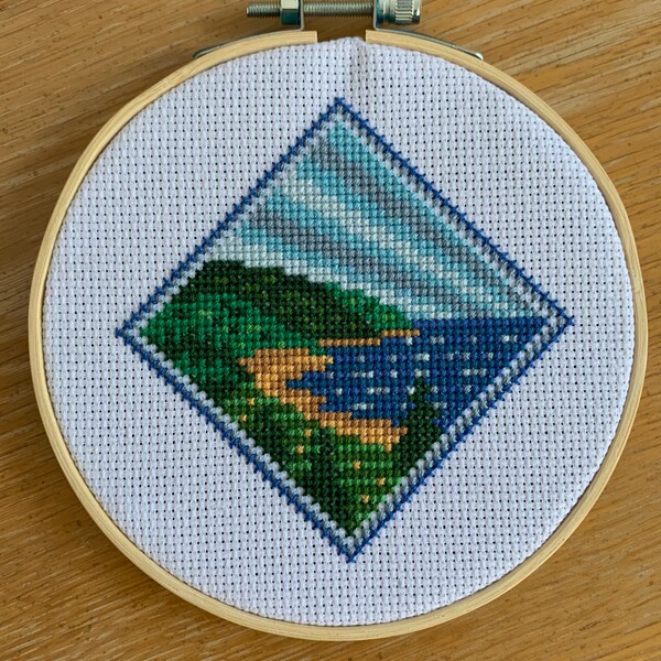 Nova Scotia Coast PDF Cross Stitch Pattern - Etsy