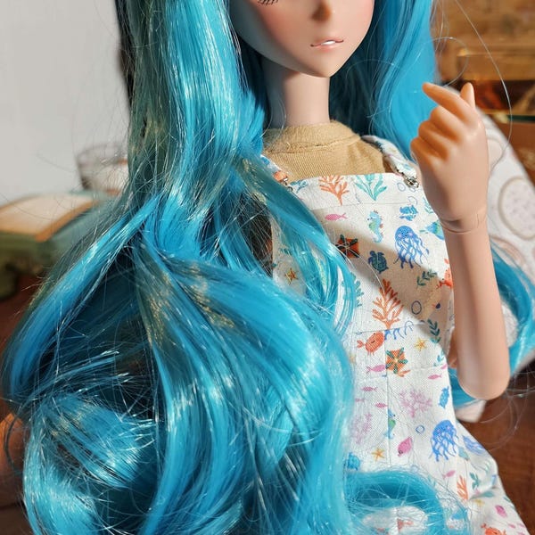 Custom Doll WIG for 14 Dolls heat Safe-tangle Resistant-fits 8-9 Head ...