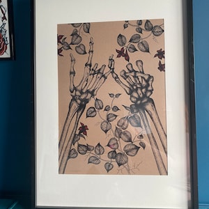 Memento Mori Art Print Skull Wall Art Skull and Flowers - Etsy UK