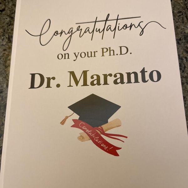 Personalized Nurse Graduation Gift Card, Custom Nursing School Graduate ...