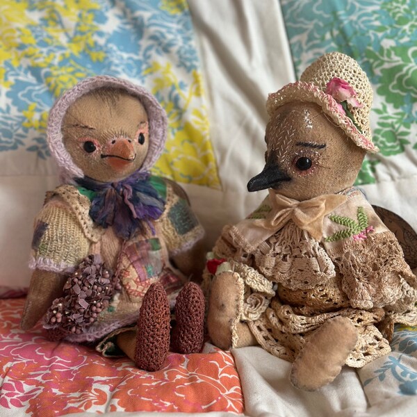 Walter - Textile Art Bird Hand Made Artistic Bird, Personaalized Bird ...