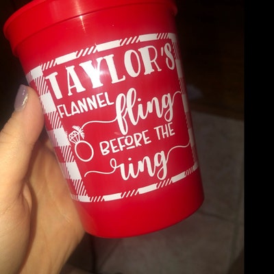 Flannels & Fizz Cups, Bachelorette Party Cups, Weekend in the Woods ...