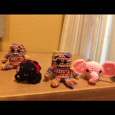 Mini Star Fish Stuffed Toy Amigurumi Kawaii Styled Crocheted Toy Plush ...