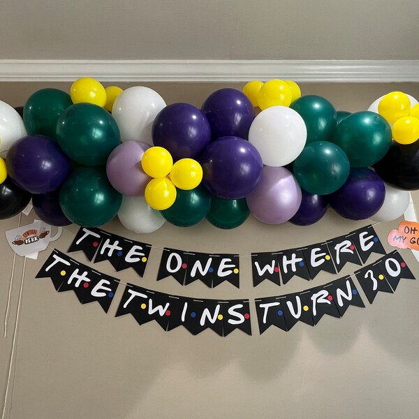 Friends Theme Banner ,friends Theme Birthday Banner Decor, Photo Prop ...