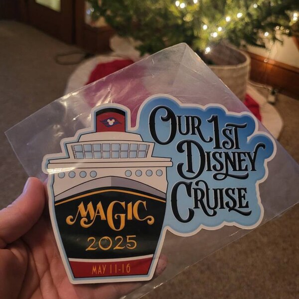 Our 1st Disney Cruise Ship Name Tag Family Magnet Personalized Disney ...