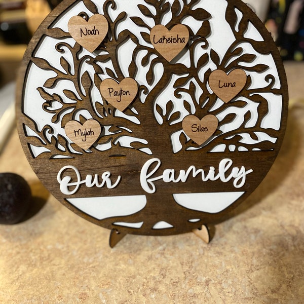 Grandkids | Our Family | Family Tree Sign | Grandparents Sign | Family ...