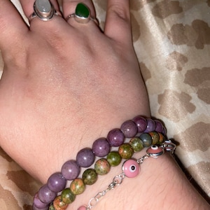 Azumar Genuine Bracelet 7 Inches 12mm Round Beads - Etsy