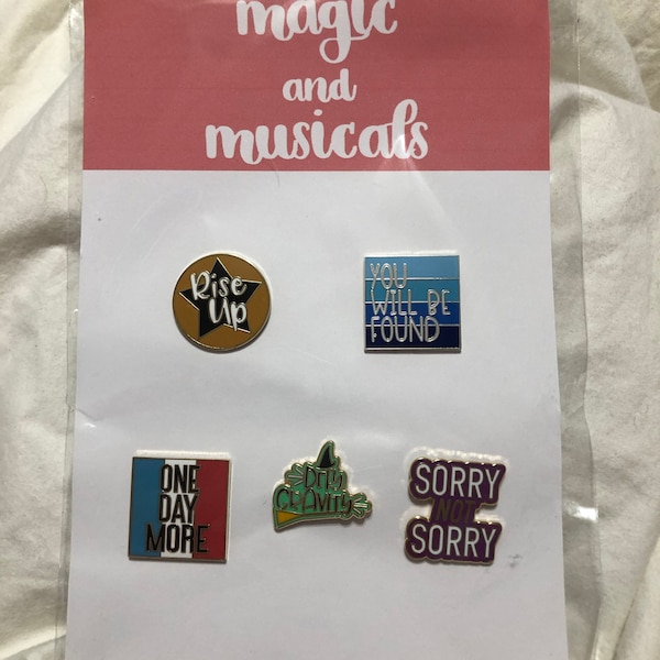 Wicked the Musical Elphaba Inspired Hard Enamel Pin - "defy Gravity ...