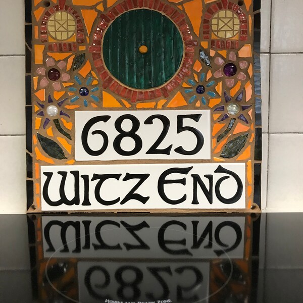 Custom Mosaic Ceramic Tile House Numbers. Custom Made to Order. Can Say ...