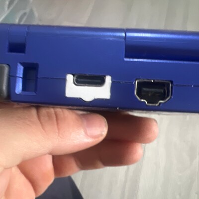 Gameboy Advance SP Usbc Type C Mod With 3D Printed GBA SP and Power ...