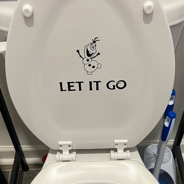 Olaf Toilet Decal - Etsy