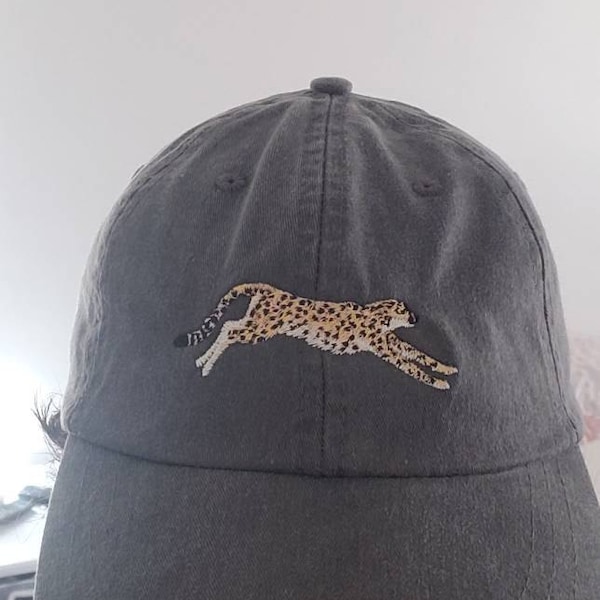 Cheetah Embroidered Hat, Baseball Cap, Dad Hat, Mom Cap, Wildlife ...