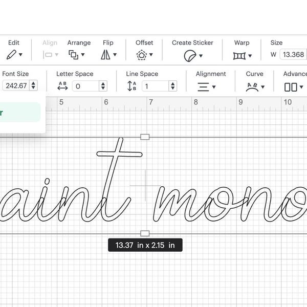 Split Monogram Alphabet SVG Font, Monogram Font SVG, Split Monogram ...