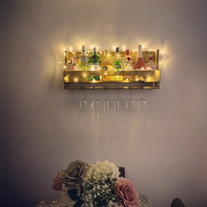 Floating Home Bar, Drinks Shelf, Gin Rack, Cocktail Display Cabinet ...