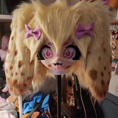 Kig Kemono Bunny Cat Mask Head Base Fursuit Fursona Mask Head ...