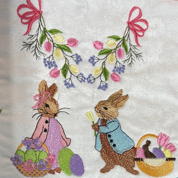 Easter Bunny Embroidery Design Peter Rabbit Machine Embroidery Design ...