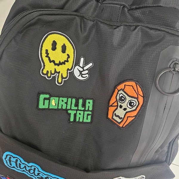 Gorilla Tag Embroidered Patch, Sew on Vr Gaming Embroidered Patch Glow ...