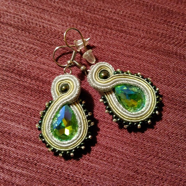 Beauty of Morning Soutache Set Soutache Necklace Soutache Earrings ...