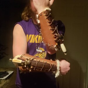 Dagger Bracer Set default Brown - Etsy
