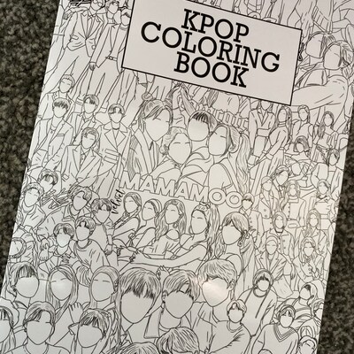 KPOP A4 COLOURING BOOK, High Quality A4 Colouring Book, All Ages, Art ...