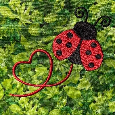 Ladybug Embroidery Design, Beetle, Ladybird, Bug Embroidery Design ...