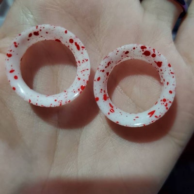 Blood Splatter Alien Skinz Red White Silicone Halloween True Crime Ear ...