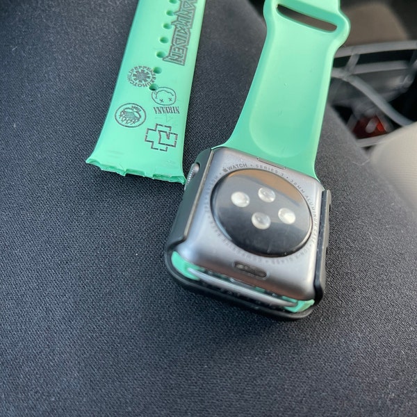 Rock Metal Band Heavy Metal Laser Engraved Apple Watch Band Strap ...