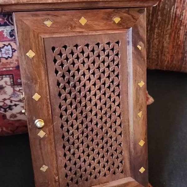 Wooden Key Box Mount Cute and Rustic Decorative Key Cabinet Premium ...