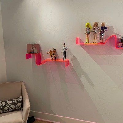 Fluorescent Acrylic Wave Shelf - Etsy