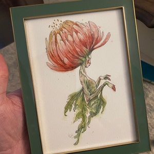 Iris Flower Fae Art Print Fairy Art Illustration - Etsy