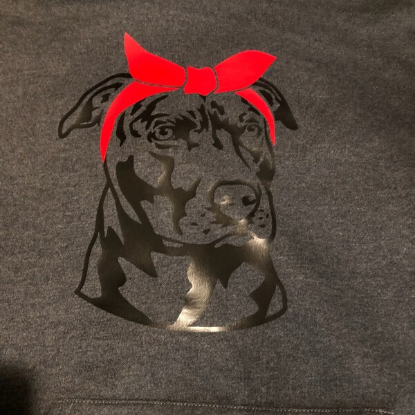 Pit Bull SVG File,pit Bull With Bandana SVG -vector Art for Commercial ...
