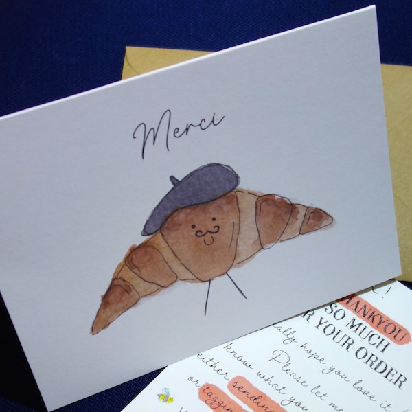 Personalised Croissant Birthday Card | French Birthday Card ...