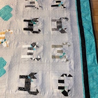 Quilt Block Embroidery Design. Wavy Lines Quilt Block. Quilting Block ...