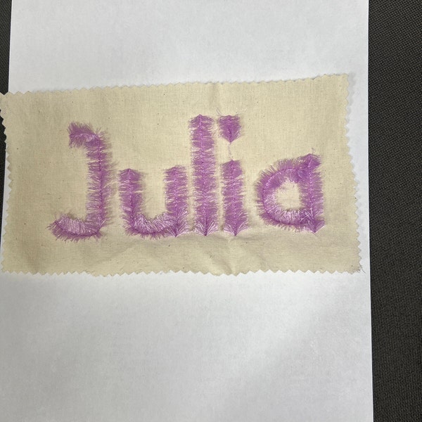 Cute Fluffy Fringed FONT Machine Embroidery Designs in Assorted Sizes ...