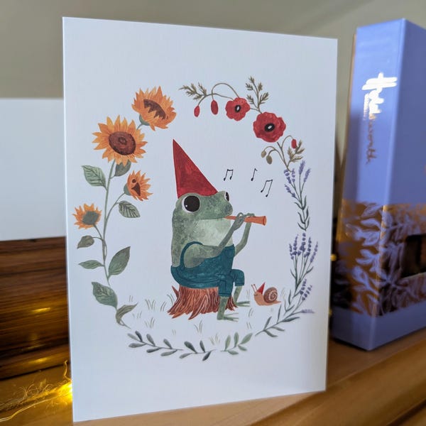 Greeting Card Cute Moth With Baloon - Moth With Heart - Love Greeting ...