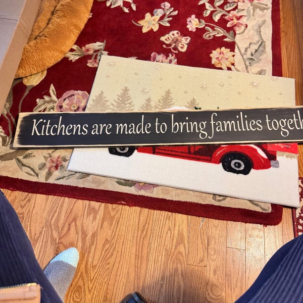 S 452 Wood, Handmade, Long Sign. "it's a Wonderful Life" Written in ...
