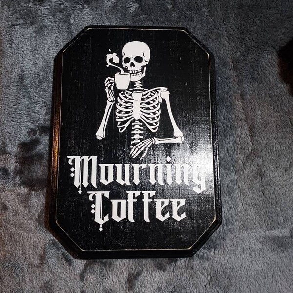 Welcome Dearly Departed Wood Sign | Spooky Halloween Home Decor ...