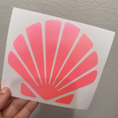 Seashell Decal, Seashells, Iridescent Shell Decal, Iridescent Seashell ...