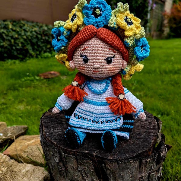 Crochet Pattern PDF. Amigurumi Toys Patterns. Ukrainian Doll Crochet ...