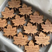 Fall Save the Date Magnet With Cards, Wedding Maple Leaf Save-the-dates ...