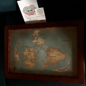 Final Fantasy VII World Map // Vintage Style Game Art // Gamer Art ...