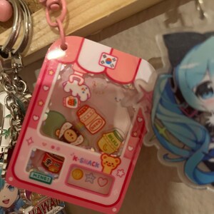 K-snack Claw Machine Shaker Keyring Korean Keychain, Charms, Kawaii ...