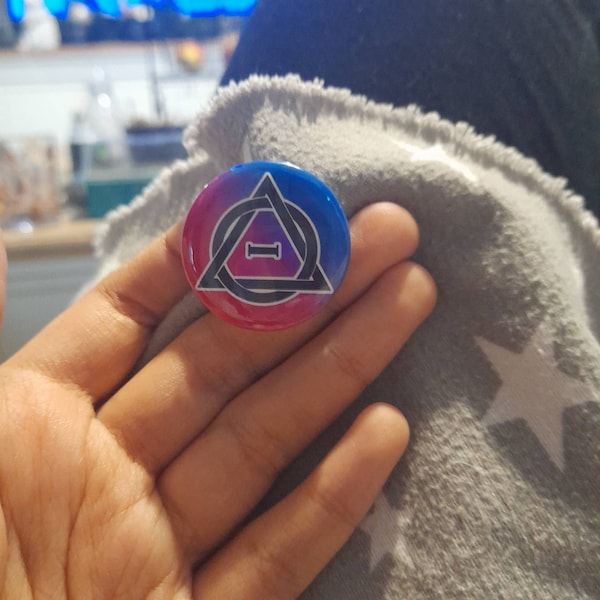 Therian Pride Sparkly Pin Badge, Holographic Badge, Otherkin Accessory ...