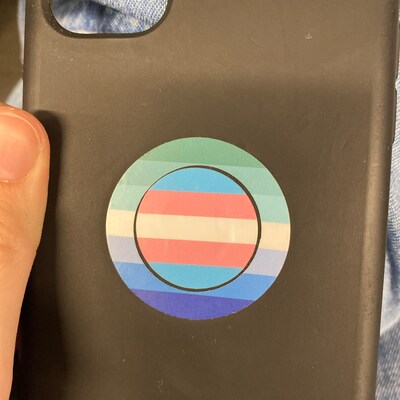 Pride Flag Ring & Circle Sticker Mini Subtle Custom LGBTQIA Dots - Etsy