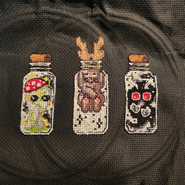 Black and White Pixelated Moth Counted Cross Stitch Pattern With ...